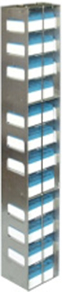 Aluminum Vertical Freezer Racks | 2 Inch Polycarbonate Mini Boxes | 12 ...