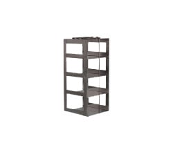 4 High Vertical Freezer Racks for 96-Well Matrix Boxes | FluidX | Micronic