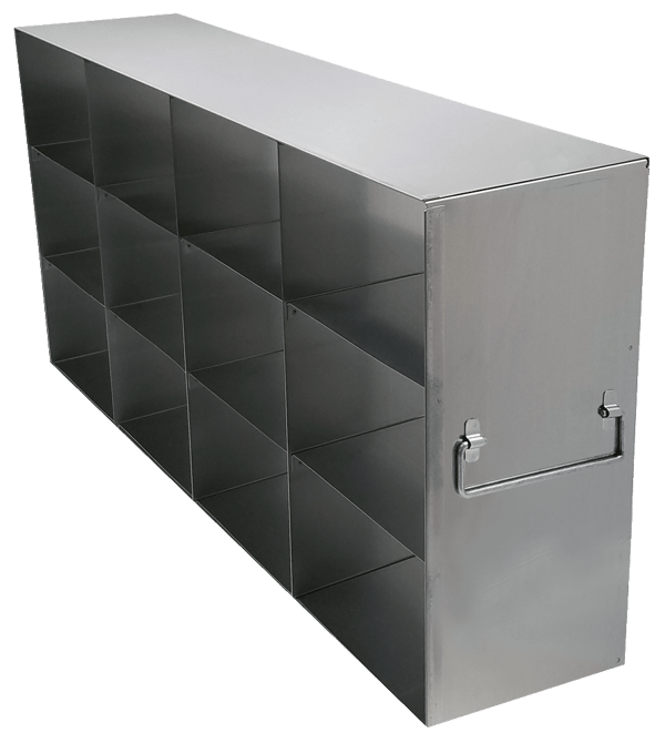 Upright Freezer Racks for Standard 3.75 inch Boxes | 4 Deep x 3 High