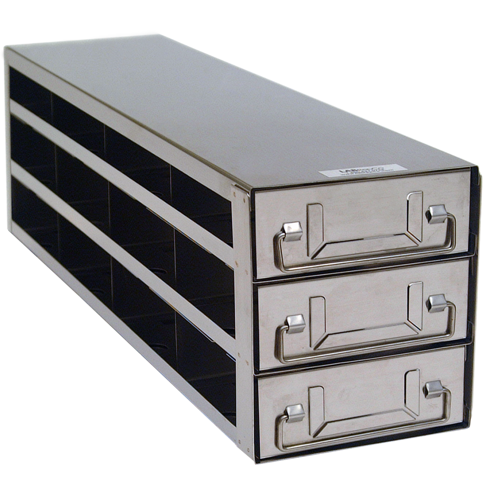 UFD-432 Upright Freezer Drawer Racks for 2 inch Boxes | 4 Deep x 3 High