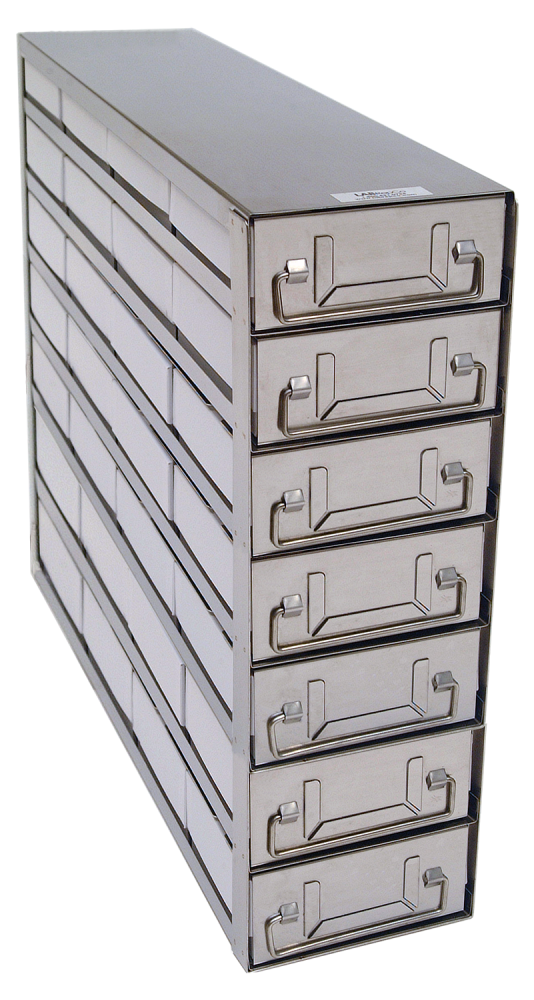 Upright Freezer Drawer Racks | 4 Deep x 7 High | Includes 2" Fiberboard ...