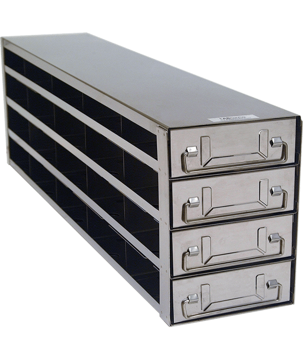 UFD-542 Upright Freezer Drawer Racks for 2 inch Boxes | 5 Deep x 4 High