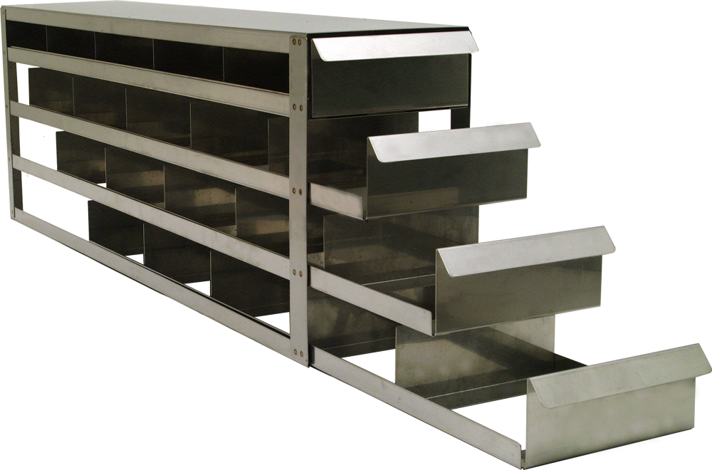 Upright Freezer Sliding Tray (Drawer) Rack for 2" Boxes - Rack Only ...