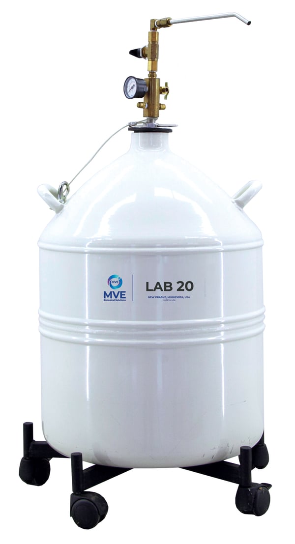 MVE LAB 20 Aluminum Cryogenic Dewar (Capacity: 20L) | LabRepCo, LLC