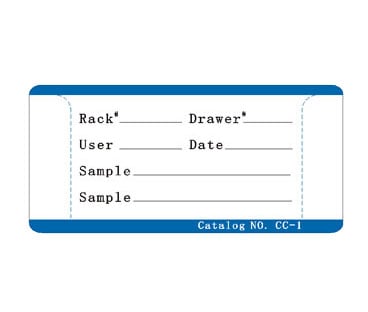 Label Cards for Upright Freezer Drawer Racks | LabRepCo, LLC