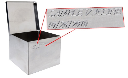 Custom Engraving Directly on Freezer Rack or Metal Storage Boxes ...