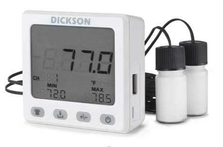 Dual Probe Data Logger Monitoring Kit for -50.0°C up to +70.0°C Storage