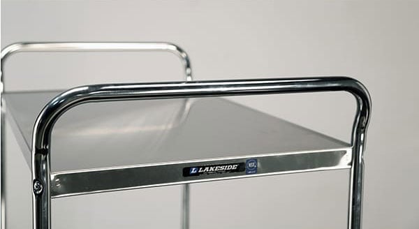 Lakeside 222 Tubular Frame Utility Cart with 3 Shelves | 500lbs Capacity