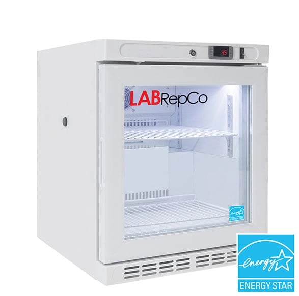 LabRepCo 2.5 Cu. Ft. Benchtop Laboratory Refrigerator | Glass Door