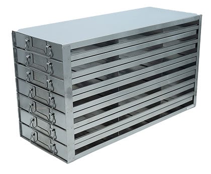 Upright Freezer Drawer Rack for 100-Place Slide Boxes | 3 Deep x 7 High ...