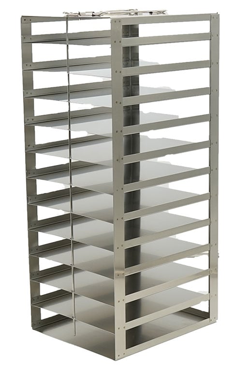Vertical Freezer Rack for 100-Place Slide Boxes | 12 Boxes High ...