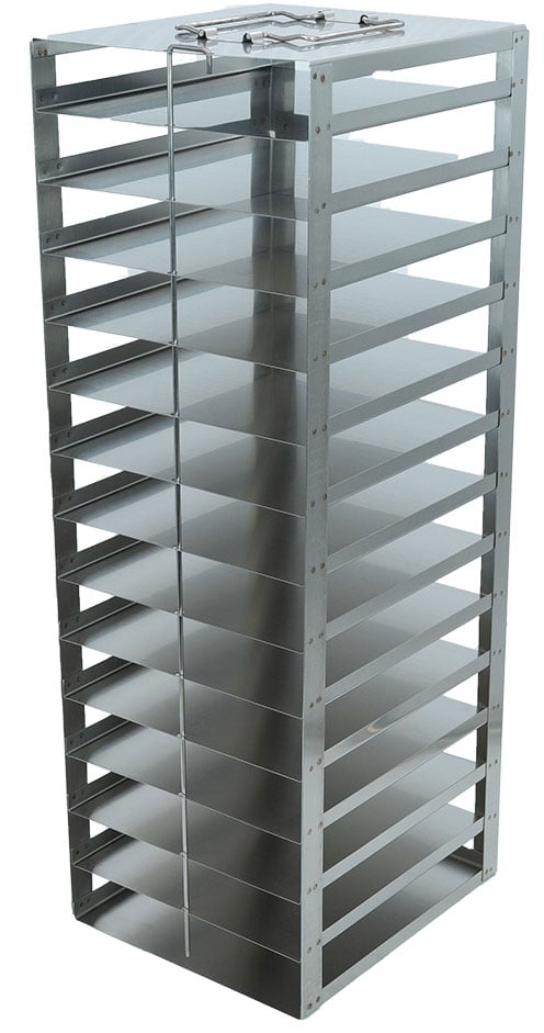 Vertical Freezer Rack for 100-Place Slide Boxes | 14 Boxes High ...