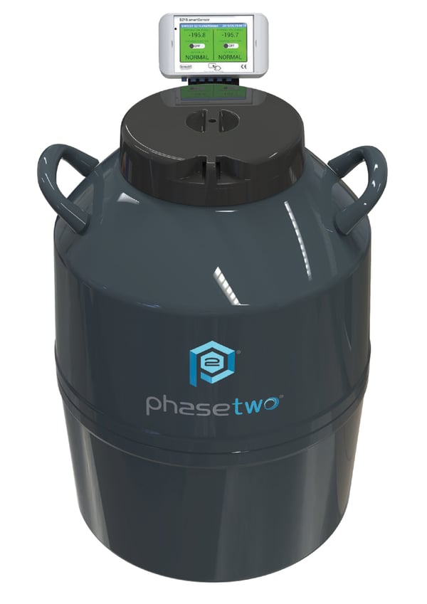 Phasetwo CCF35V-6 Cryogenic Canister LN2 Freezer with 6 Canisters ...
