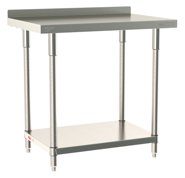 Metro TableWorx Stainless-Steel Laboratory Work Tables with Bottom ...