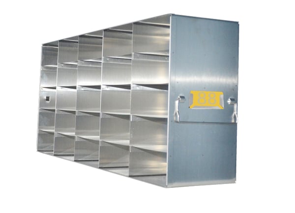 Custom Aluminum Labels for Freezer Racks | LabRepCo, LLC