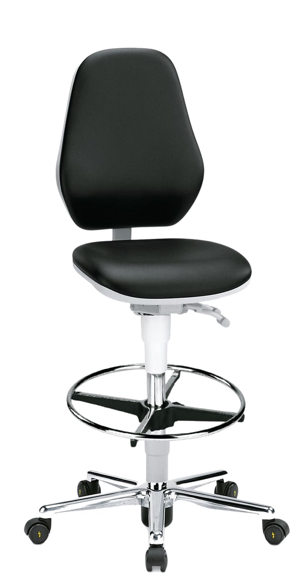 Bimos Cleanroom Basic Laboratory Chair 9145+ | Desk to Bench Height ...