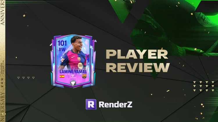 105 OVR Anniversary Lamine Yamal Player Review | RenderZ
