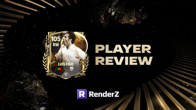 110 OVR Ballon D'or Luis Figo Player Review | RenderZ