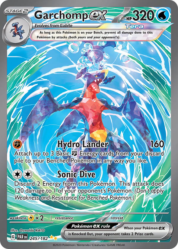 Garchomp ex #245/182 | Paradox Rift | Special Illustration Rare ...