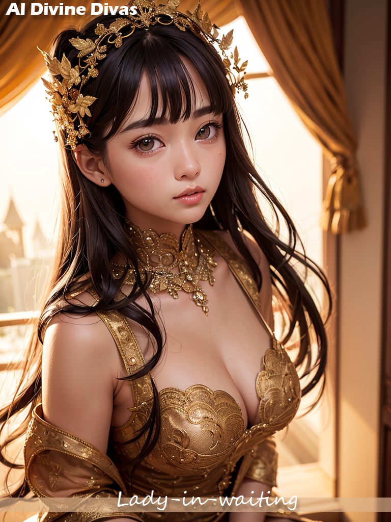 Lady-in-waiting by AI Divine Divas