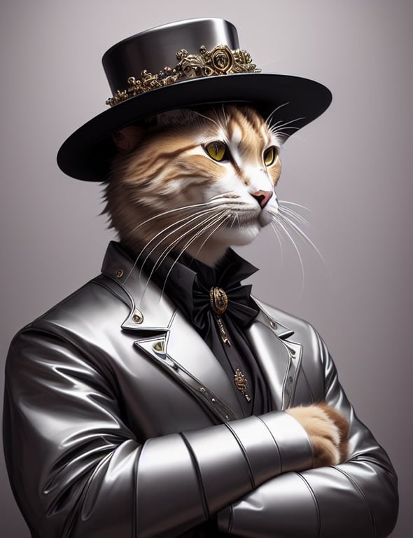 Sharp dressed cats #15 by Chan Kok Kuen