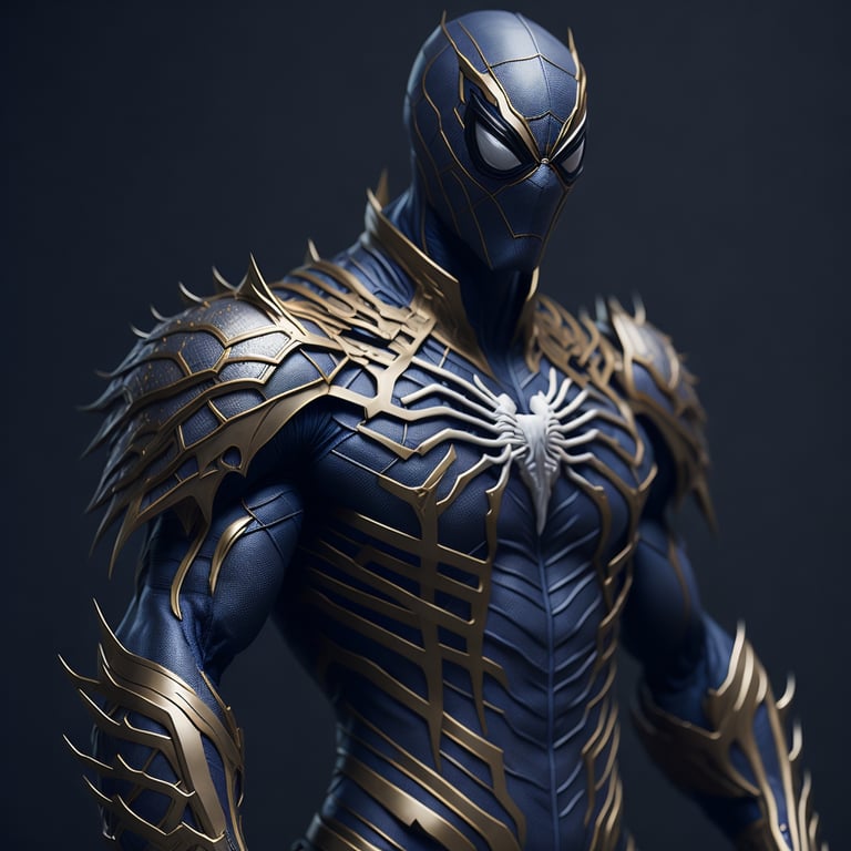 White & Gold Superhero #3 by AIStandby
