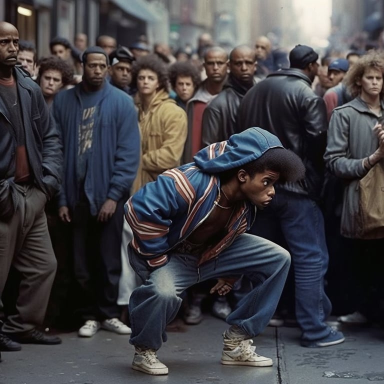 NYC Break Dancers 1980s #6 by 5th DimensionAI Art