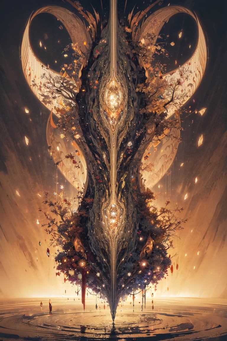 fractal art + shadow + ripple effect #1 by tea