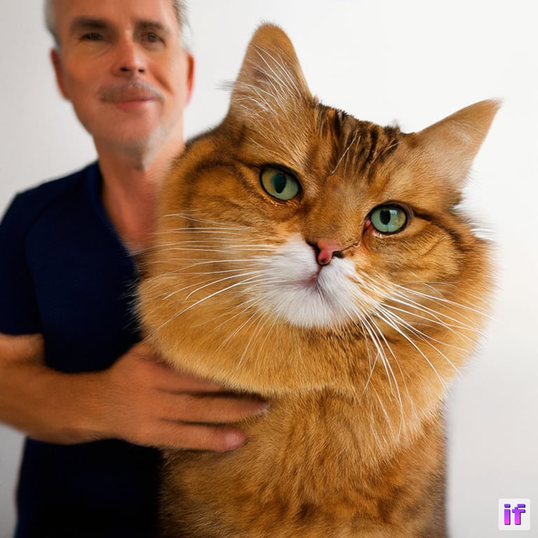 Giant Cats and their Owners #5 by Jim D
