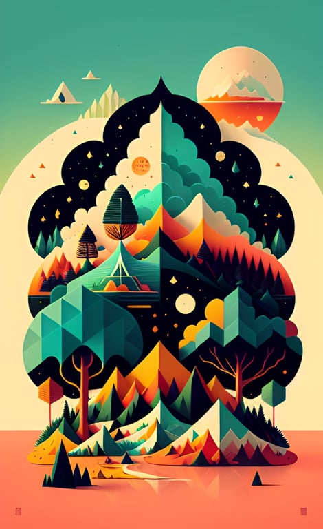 Abstract Poster Art #4 by AIStandby