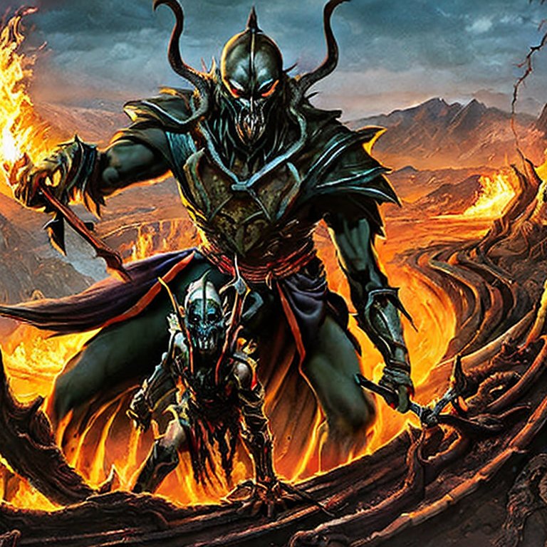Demons in Hell Concept #18 by Robert Baker