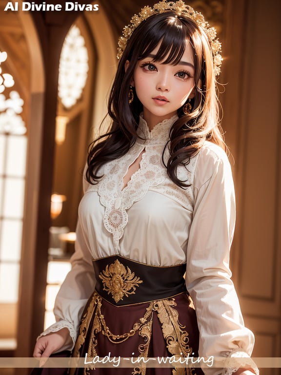 Lady-in-waiting #8 by AI Divine Divas