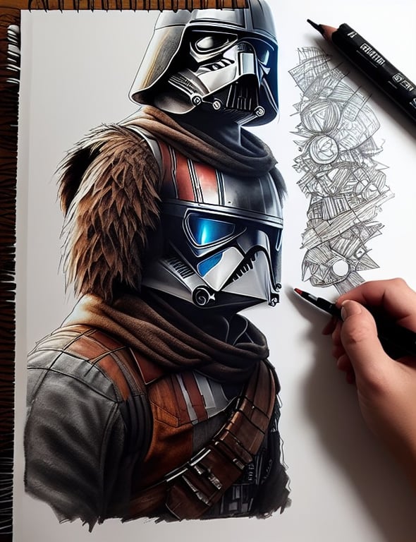 Sketches of Star Wars soldiers #20 by Chan Kok Kuen