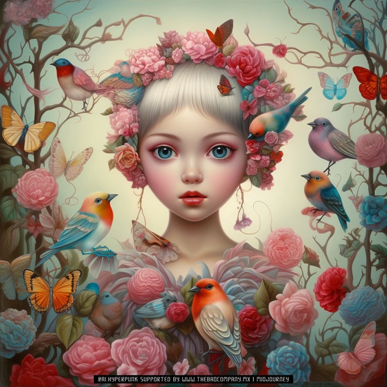 Birds.03 ai.Render. inspired by the work of Mark Ryden & Remedios Varo ...