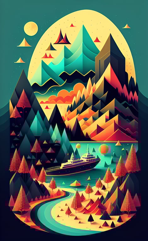 Abstract Poster Art #2 by AIStandby