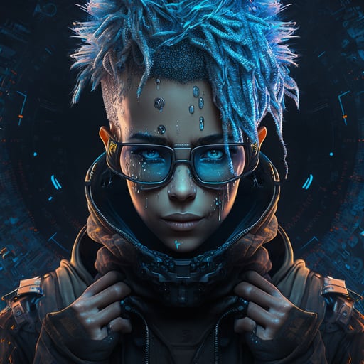 Cyberpunk Hackers by Bluestar AI