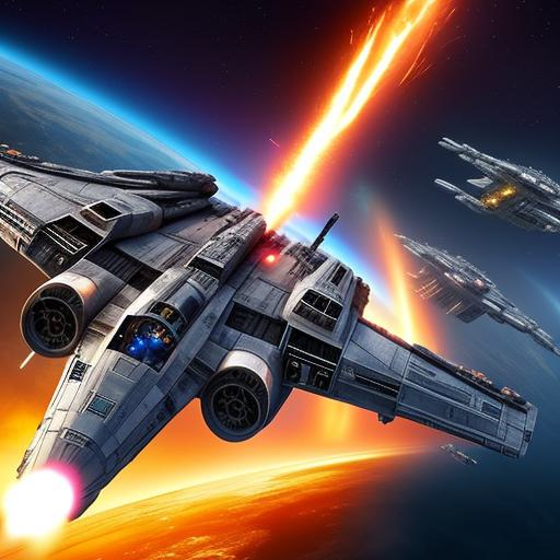 Space attack by Johan Loots