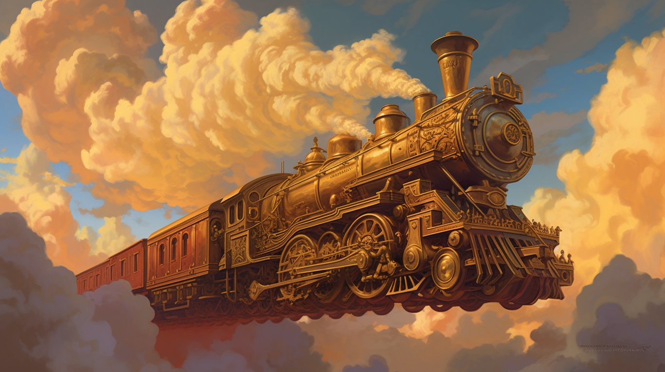 Train in the Clouds #5 by Irina Shamaeva