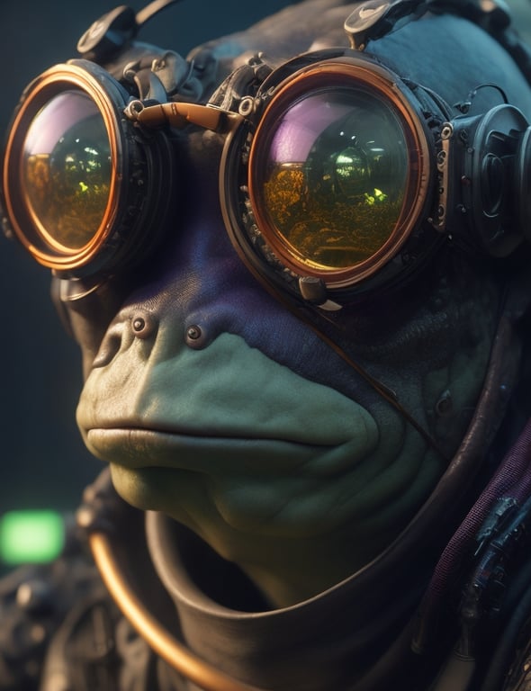 Weird Face and Goggles #5 by AIStandby