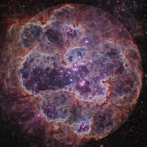 Tarantula Nebula in Large Magellanic Cloud by 5th DimensionAI Art