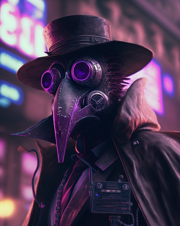 Cyberpunk Plague Doctors #8 by Pete