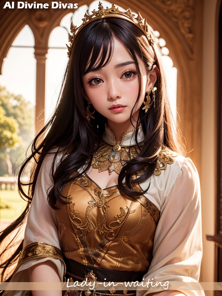 Lady-in-waiting #15 by AI Divine Divas