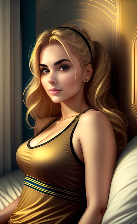 Waiting in Bed #4 by AIStandby