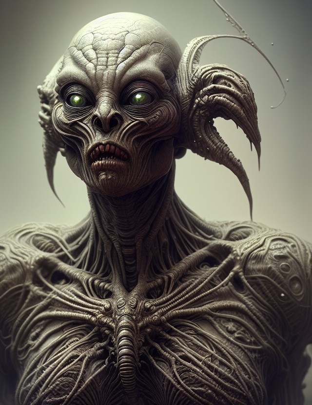 Humanoid Extraterrestrial (ET) #17 by Chan Kok Kuen