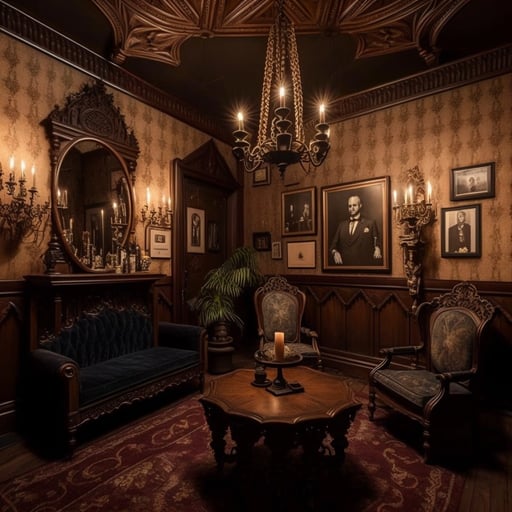 Magic Castle- Houdini Seance Room by 5th DimensionAI Art