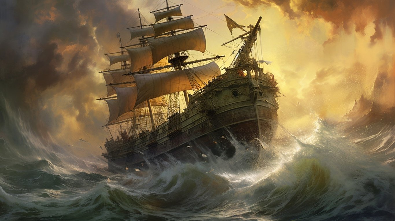 Ship in Turmoil #4 by Irina Shamaeva