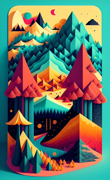 Abstract Poster Art #10 by AIStandby