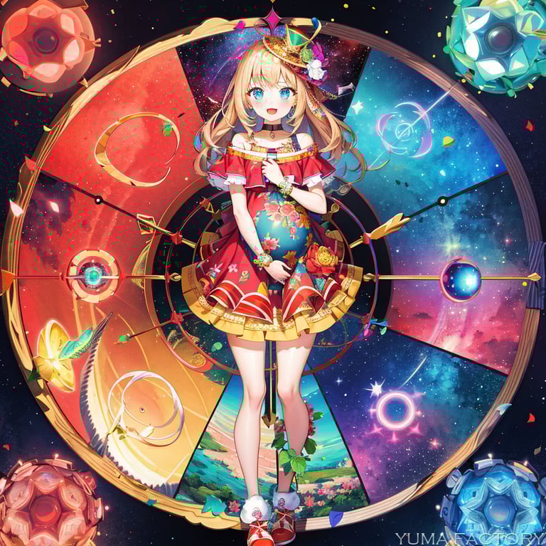 Hyper colorful Pregnant lady by YUMA FACTORY