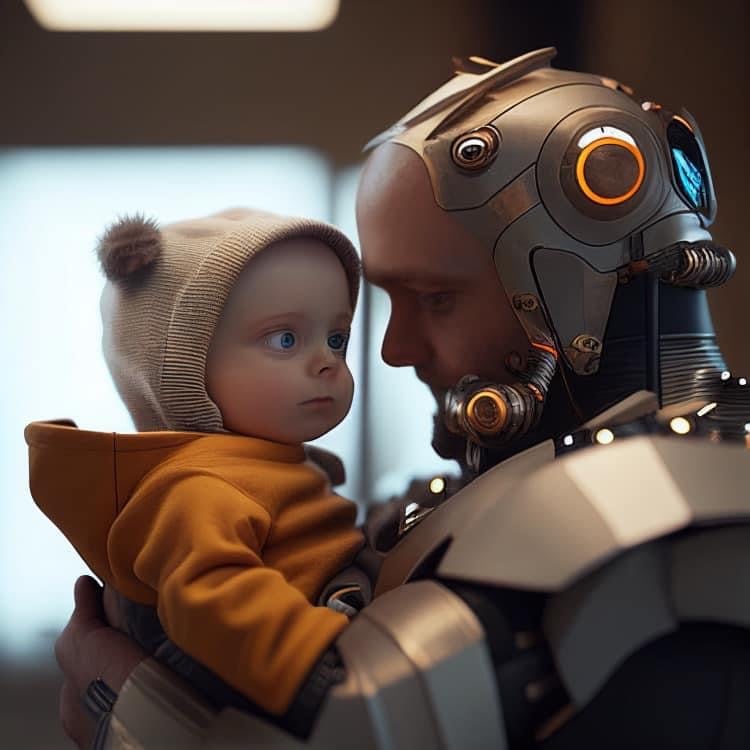 Robot Parenting #10 by Dan Ruse