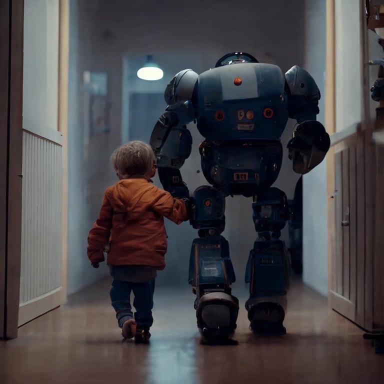 Robot Parenting #13 by Dan Ruse